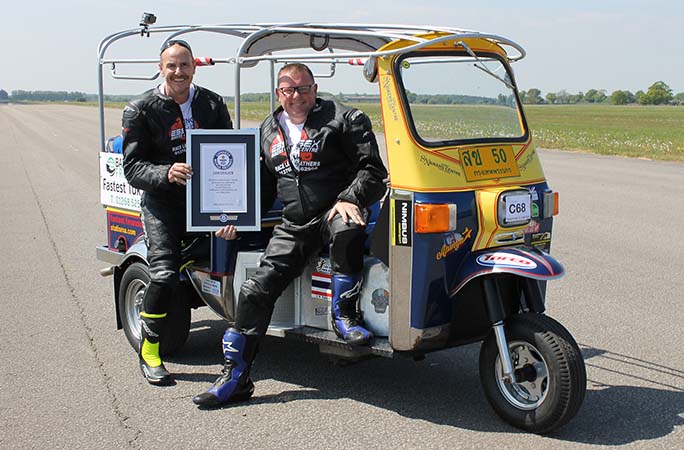 Watch the world’s fastest tuk-tuk zoom along at 119 km/h | Guinness ...