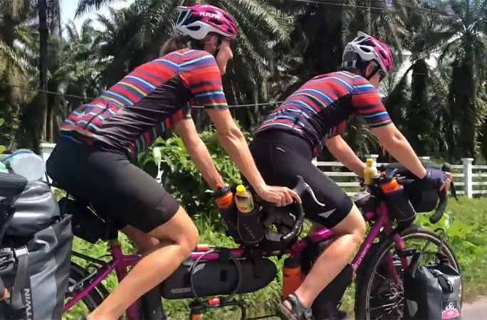 British duo complete the fastest ever circumnavigation by tandem ...