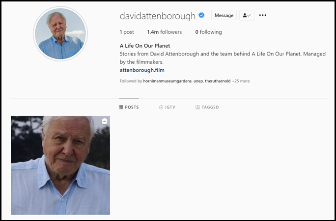 Sir David Attenborough breaks Instagram record 📱 | Guinness World Records