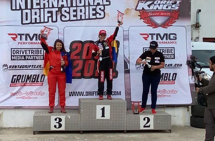 Teenage driver Alice Ene zooms around track to become "Drift Queen" | Guinness World Records