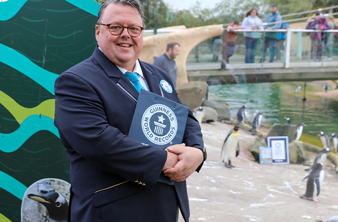 This penguin's name is Sir Nils Olav, and he is a Major General ...