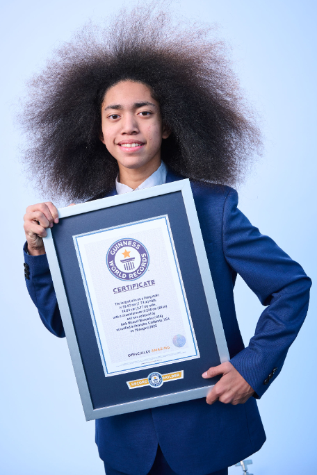 Amir has the world's BIGGEST afro! | Guinness World Records