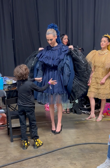 Max is the world’s youngest fashion designer with their own runway show ...