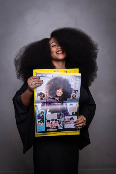 A brand-new record breaker with the world’s LARGEST AFRO takes the ...